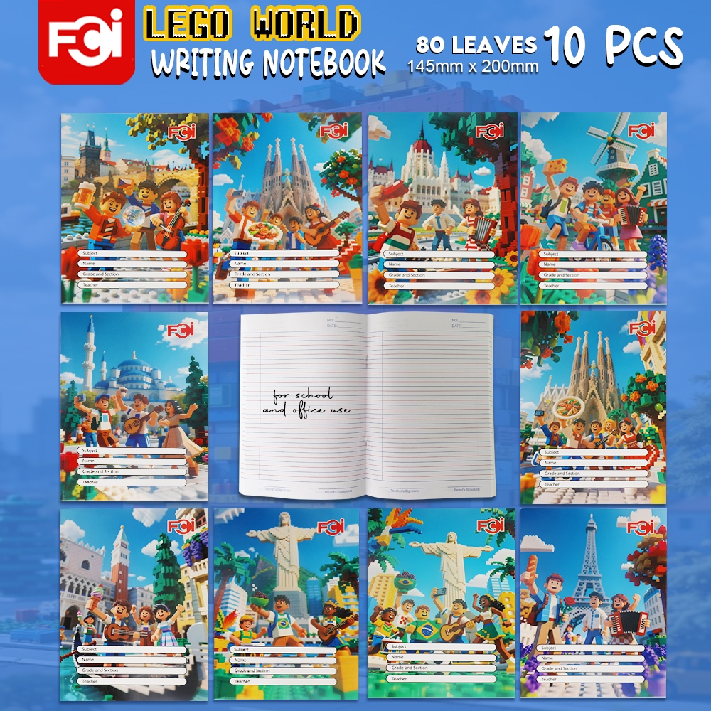 FCI Writing Notebook, New Assorted School Supplies10pcsx80s Design for ...