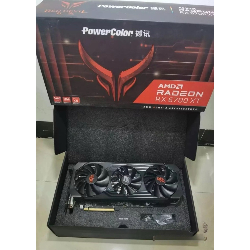 PowerColor Red Devil AMD Radeon RX 6700 XT 12GB GDDR6 Graphics Card ...