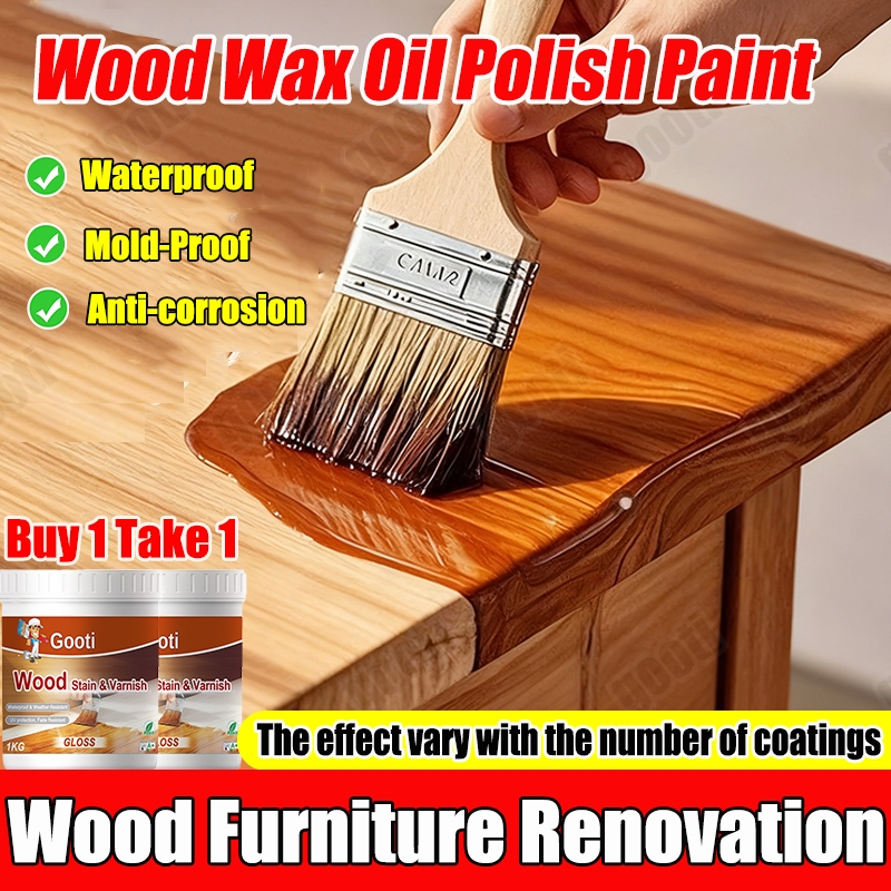 Glossy Wood Wax Oil Furniture Renovation Wood Paint Waterproof Anti ...