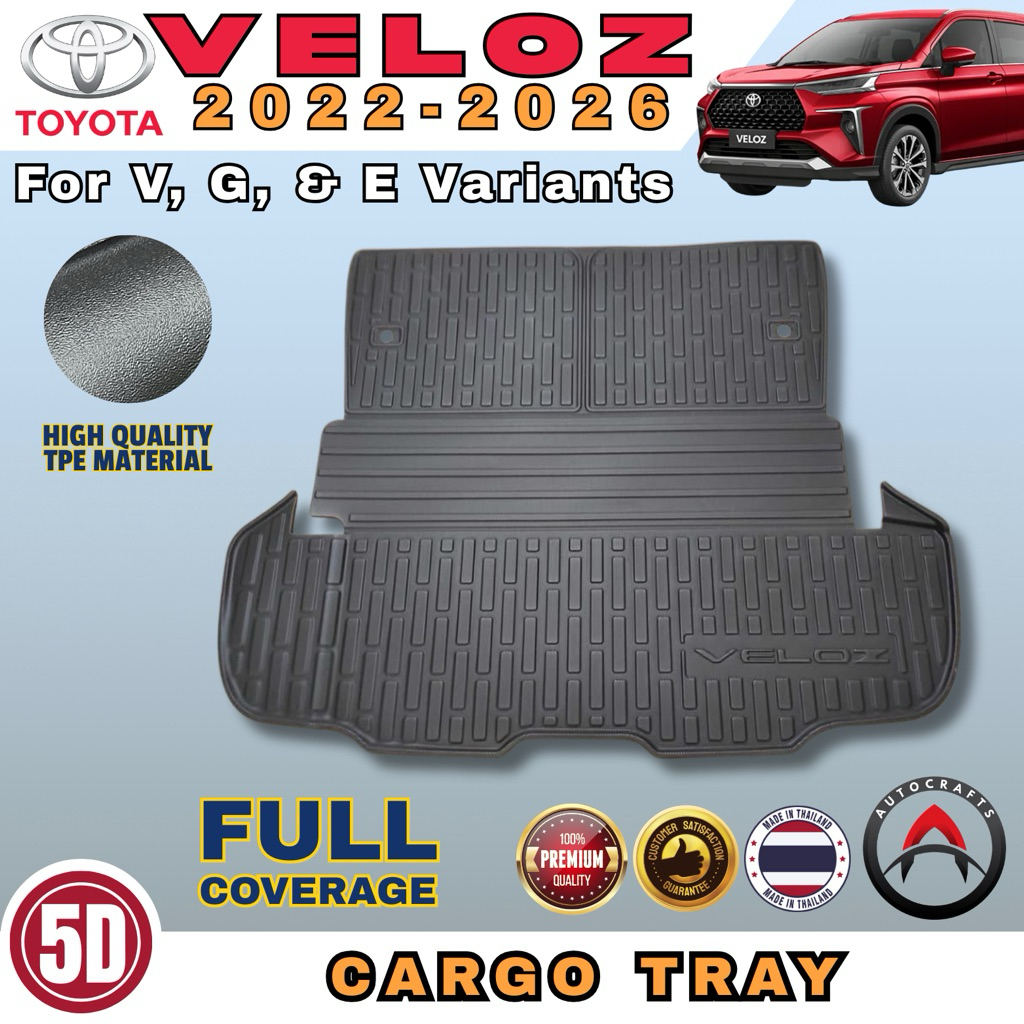 Toyota Veloz 2022-2026 Cargo Tray with Backseat Extension | Shopee ...