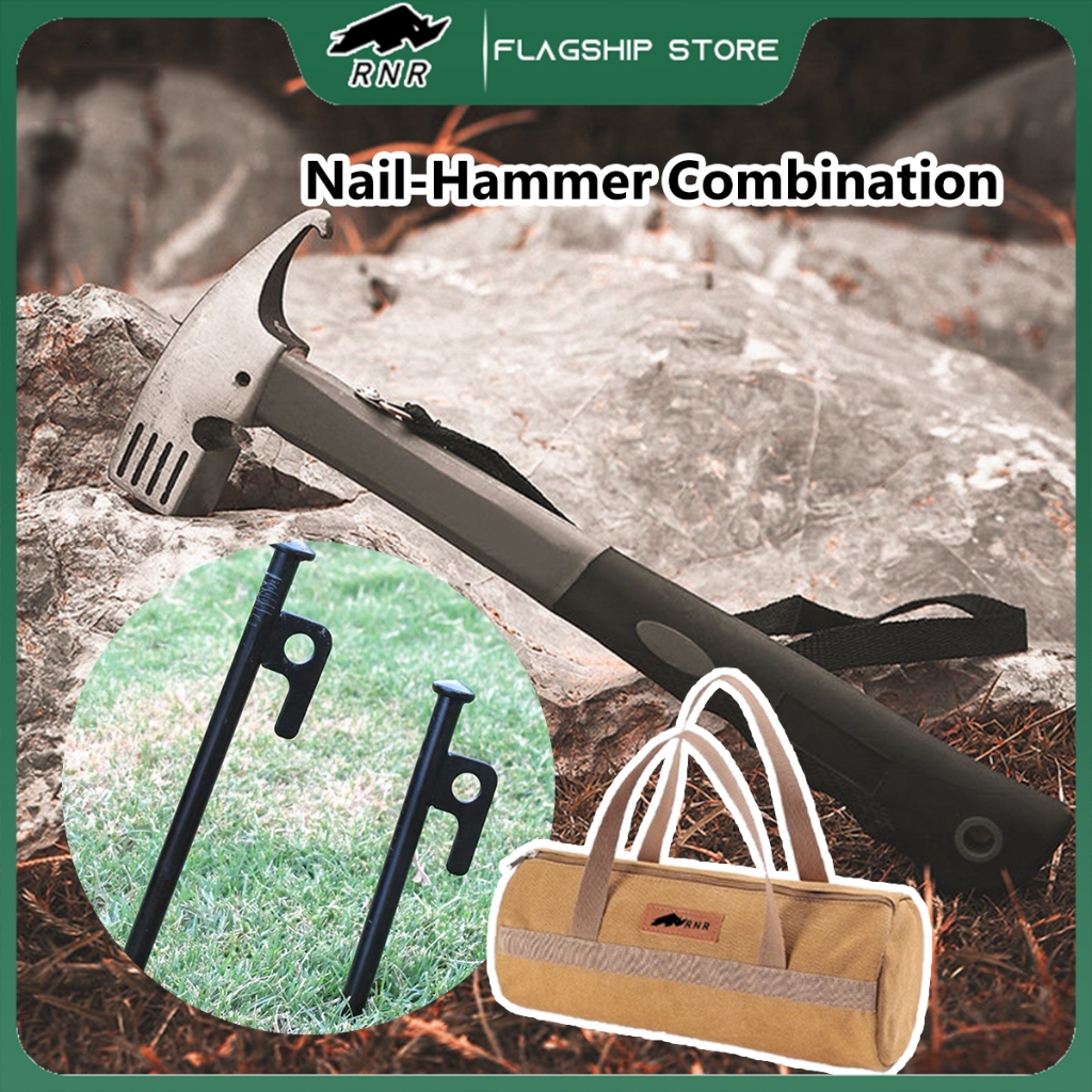 RNR 30cm Duty Windproof Tent Stakes Steel Material Beach Sand Canopy ...