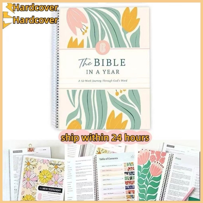 The Bible In A Year: A 52-Week Study Through Gods Word - Spiral Bible ...