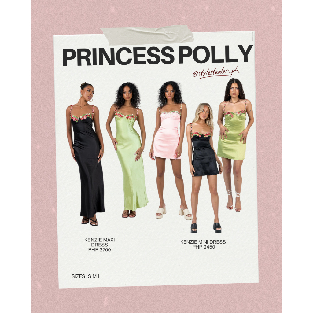 Princess Polly Kenzie Maxi Mini Floral Silk Dress Black Green Pink ...