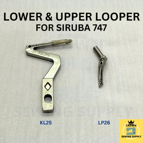 Lower (KL25) Looper & Upper (LP26) Looper for SIRUBA 747 Overlock ...