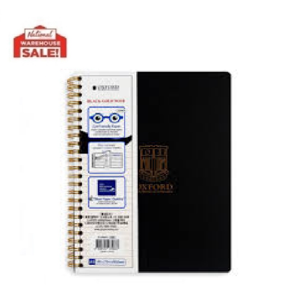 Oxford Spiral PP Notebook A5 80's Black - School & Office Supplies ...