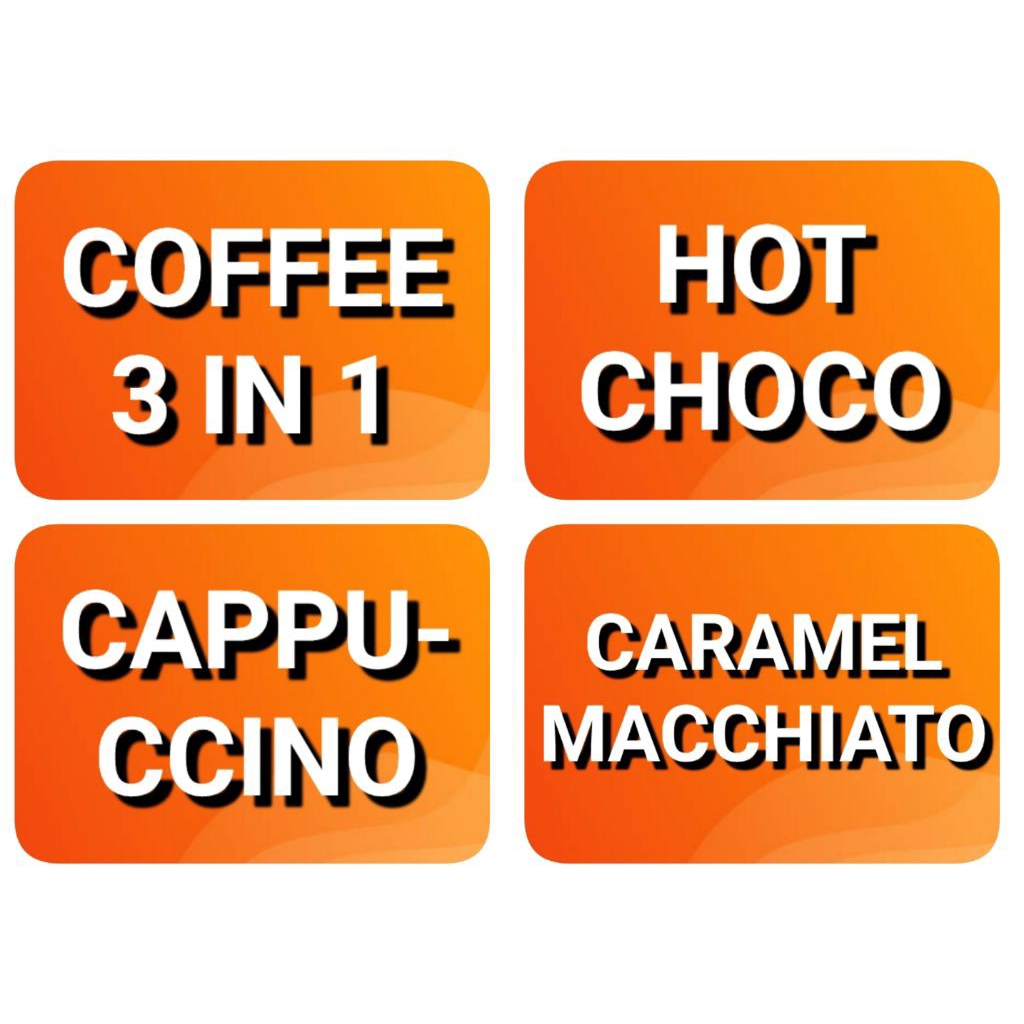 STICKER LABEL for coffee vendo waterproof (5 sets) | Shopee Philippines