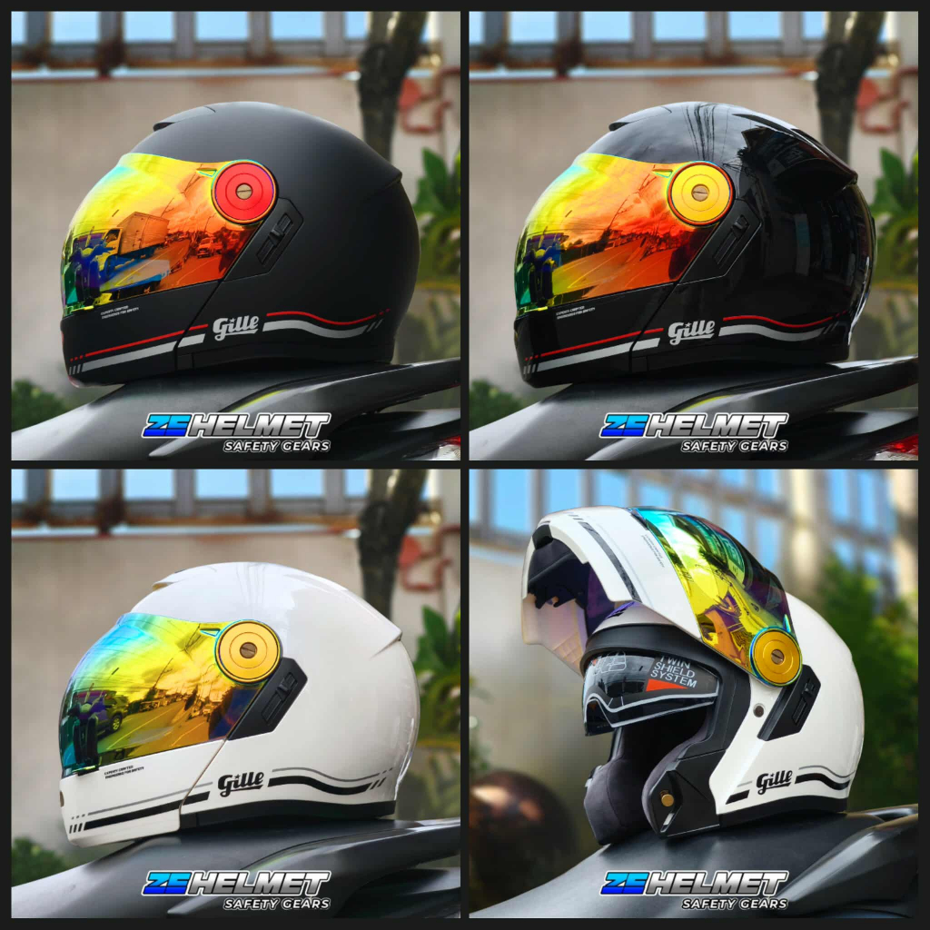 GILLE AH-16 PARAGON PLAIN - MODULAR HELMET | Shopee Philippines