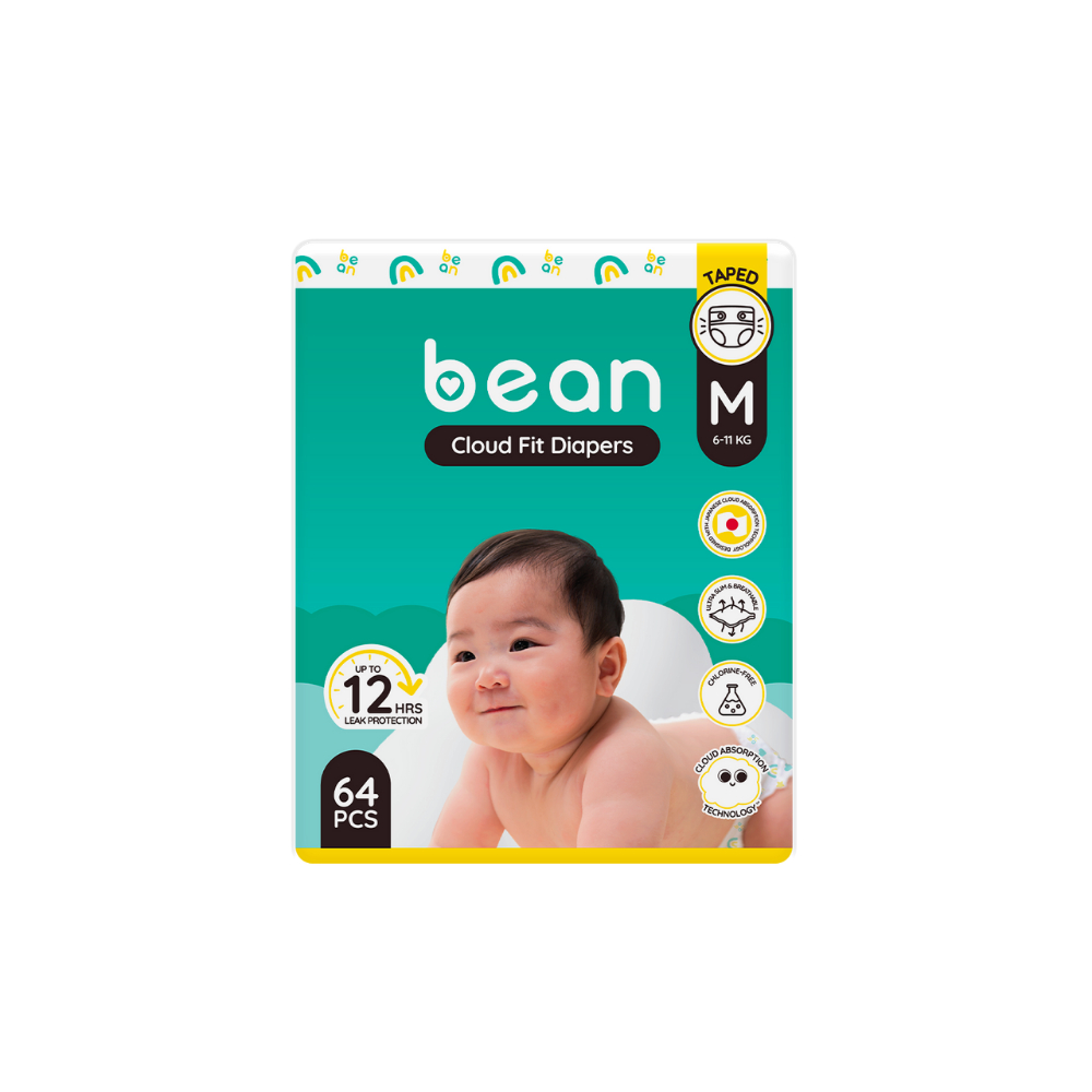 bean Cloud Fit Diapers Medium (64s) | Shopee Philippines