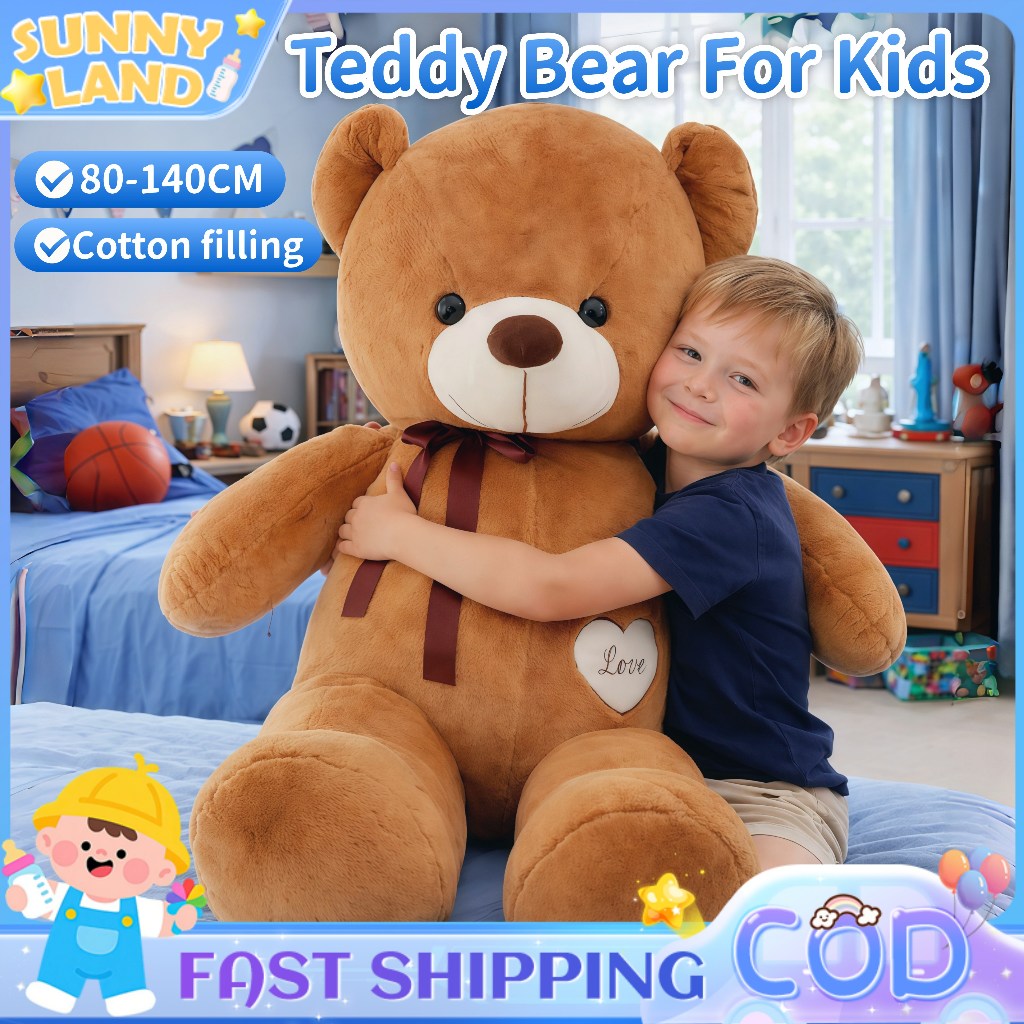 Teddy Bear Stuffed Toy 80-140cm PP Cotton Filled Washable Safety Fabric ...