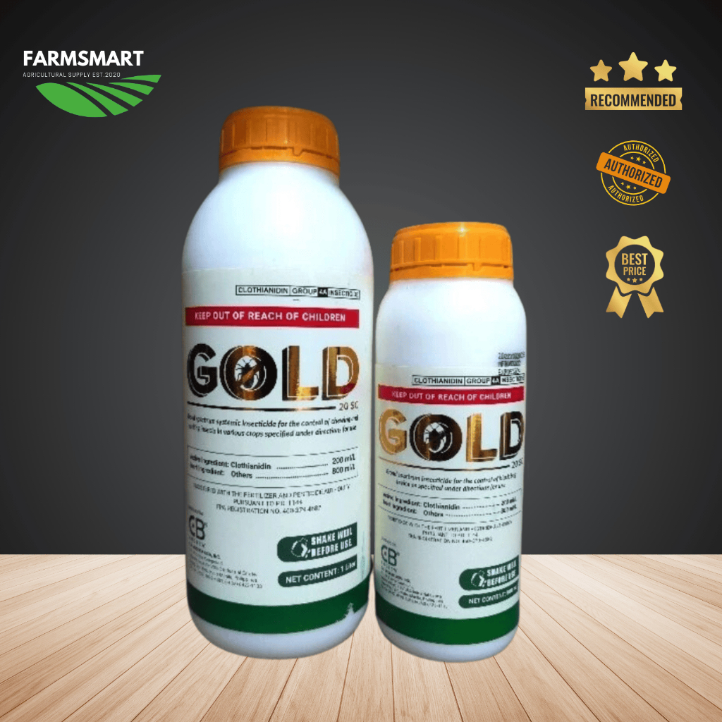 Gold 20 SC - 1L Insecticide for Chewing and Sucking Insects in Various ...