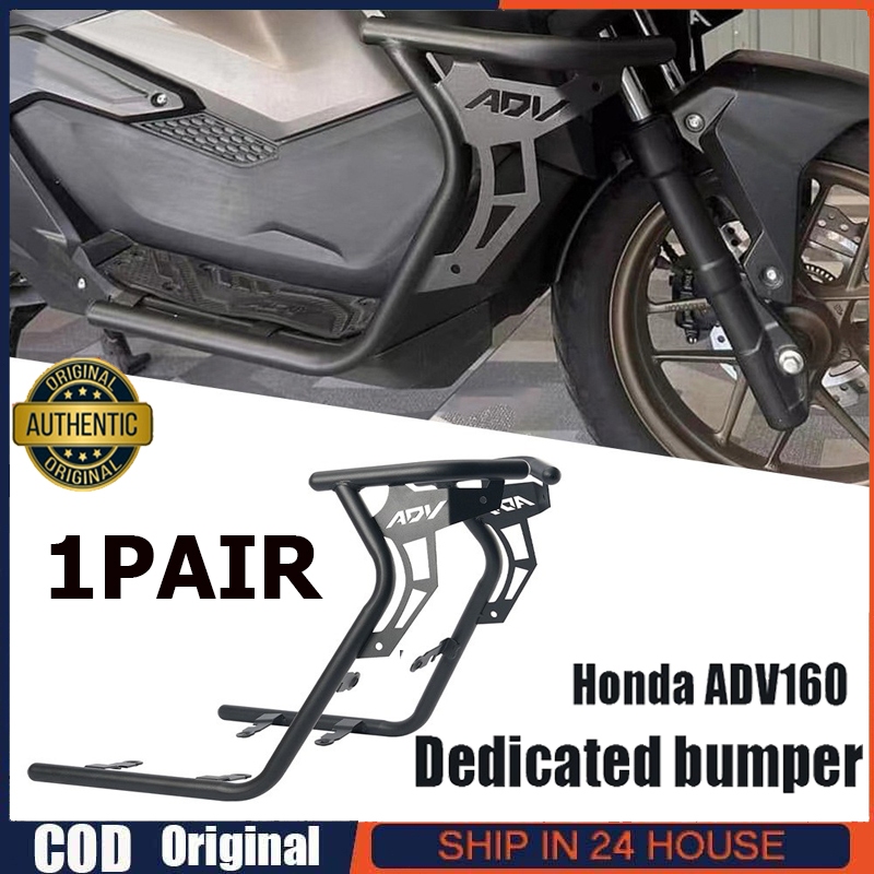 HONDA ADV 160 HALF CRASH GUARD NMAX V1/V2/V3 MATTE BLACK HEAVY DUTY ...