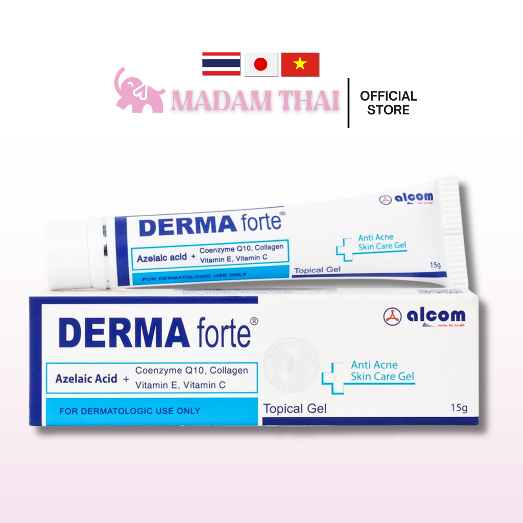 DERMA FORTE Topical Gel 15g (Azelaic Acid, Coq10, Collagen, Vit C and E ...