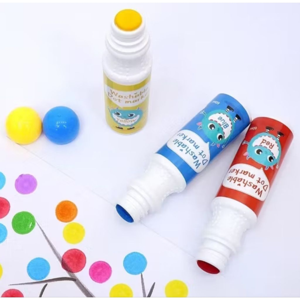 HomedecoPH - Washable Dot Markers Set - Easy to Clean for Kids - Arts ...
