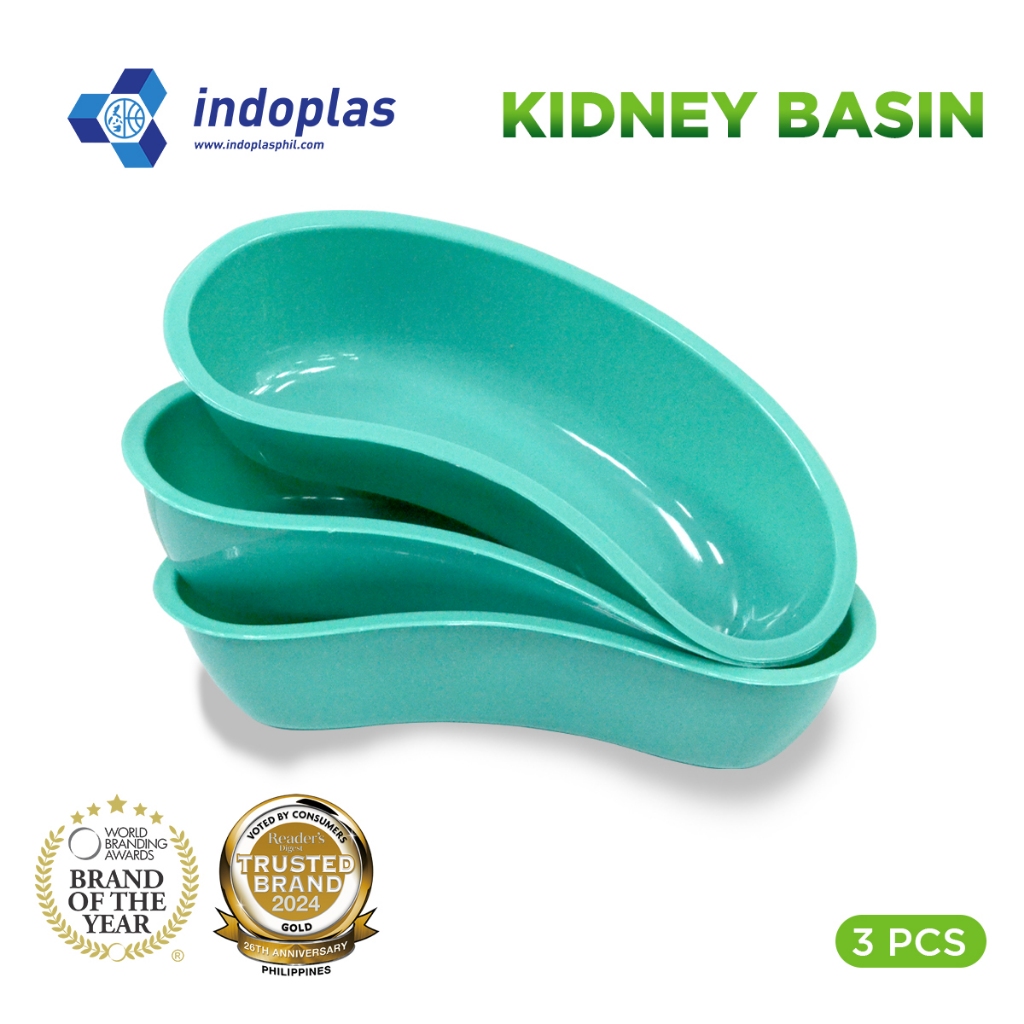 Indoplas Kidney Basin Plastic (Green) - 3 Pieces | Shopee Philippines