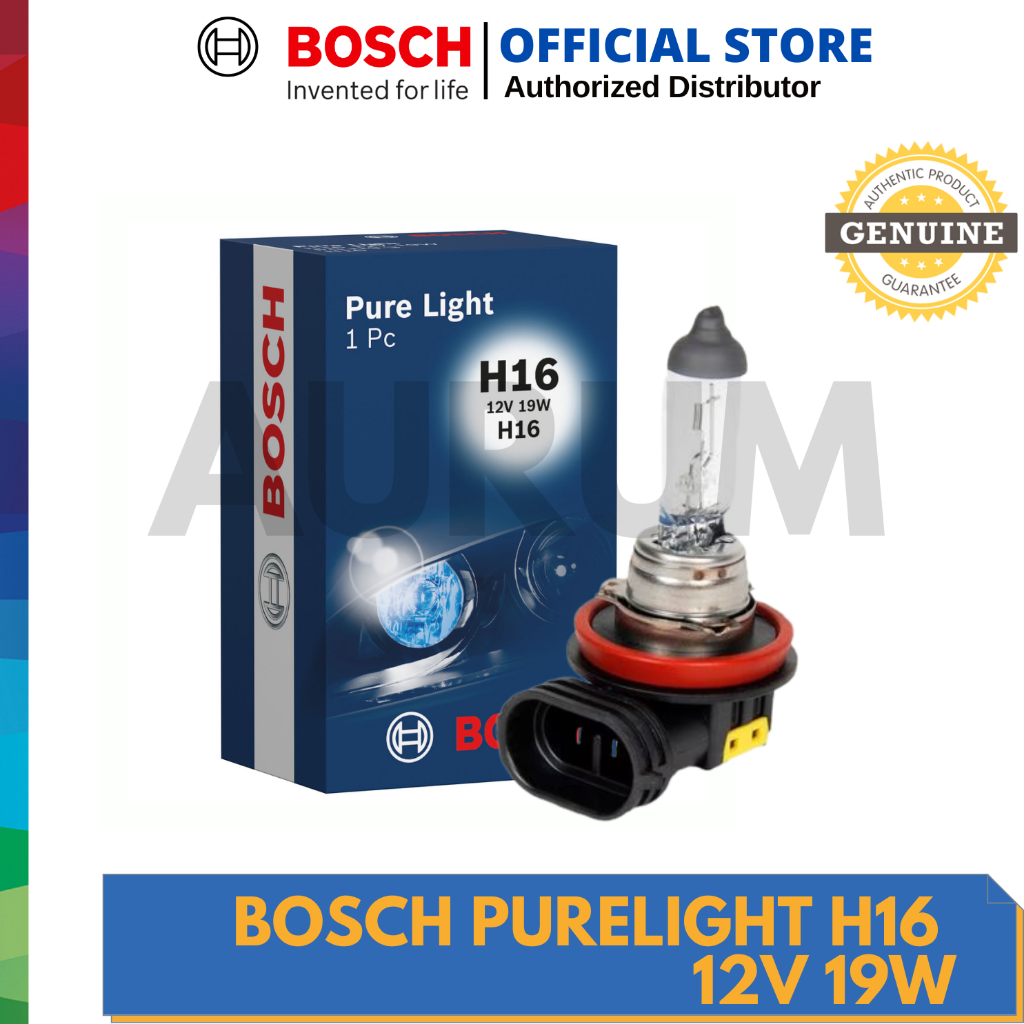 Bosch H16 Bulb Standard 12V 19W 1pc | Shopee Philippines