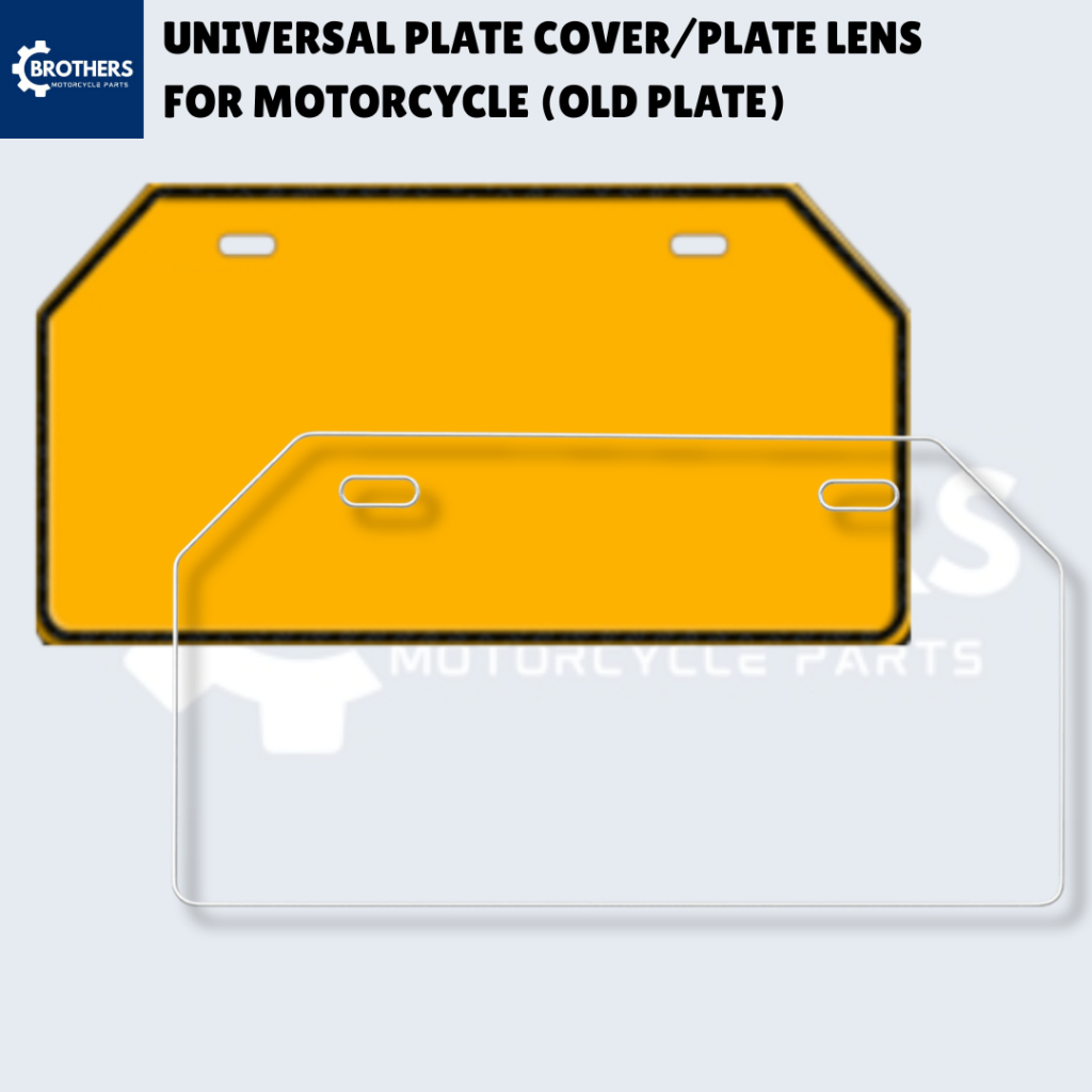 UNIVERSAL PLATE COVER/PLATE LENS FOR MOTORCYCLE (OLD PLATE) | Shopee ...