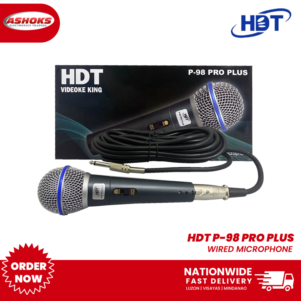HDT P-98 Pro Plus Wired Microphone - Professional Dynamic Microphone ...