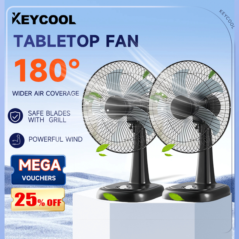 Keycool Table Fan Ptable Fan Electric Fan Three-Speed Desktop/Table Fan ...