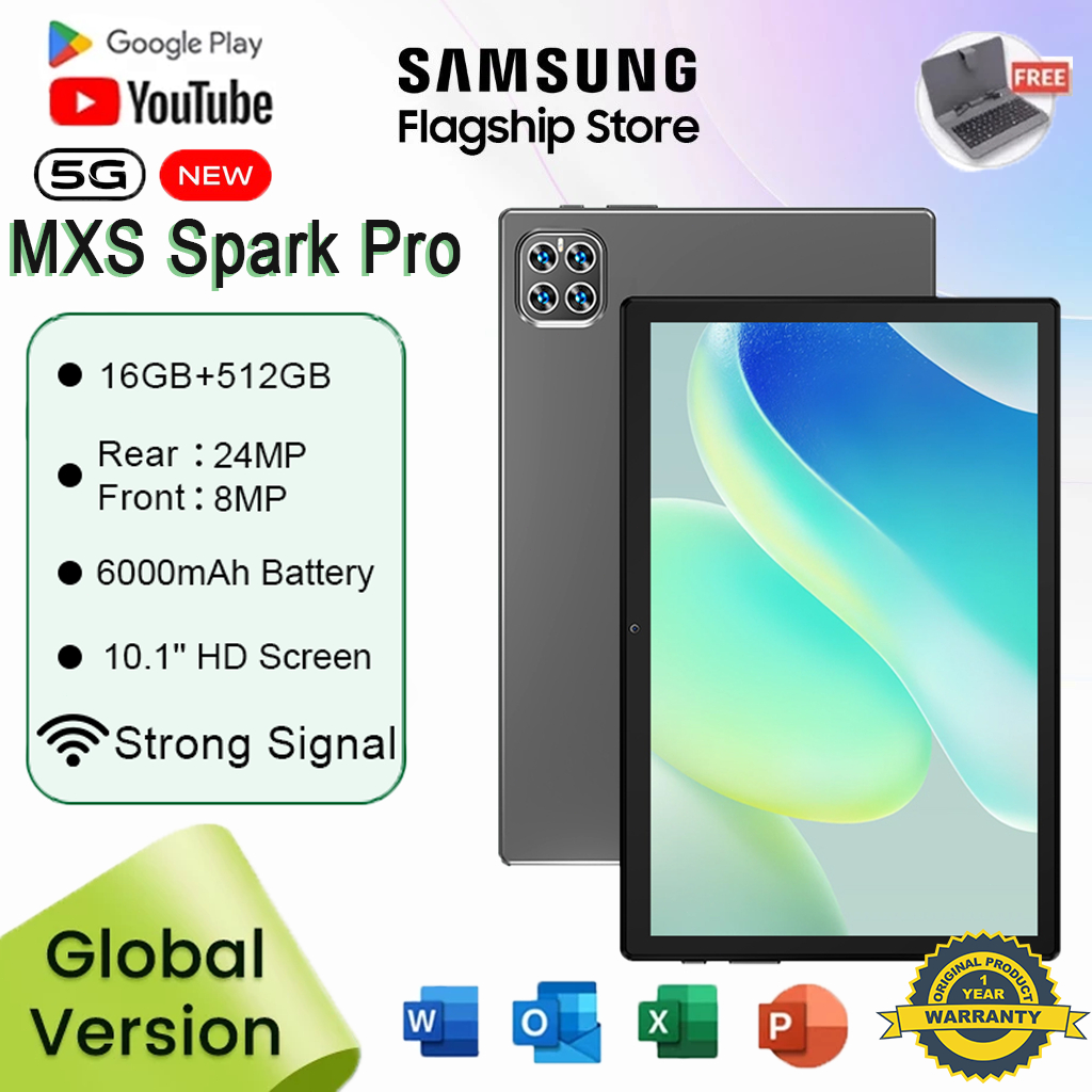 Original 5G SPARK PRO Android Tablet with keyboard pen 16GB+512GB ...