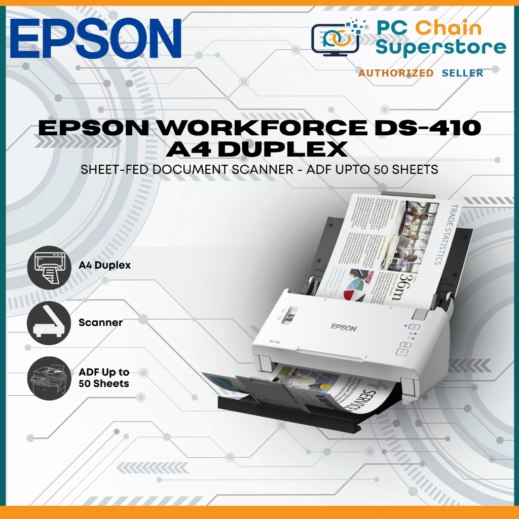 Shop epson scanner workforce ds-410 for Sale on Shopee Philippines