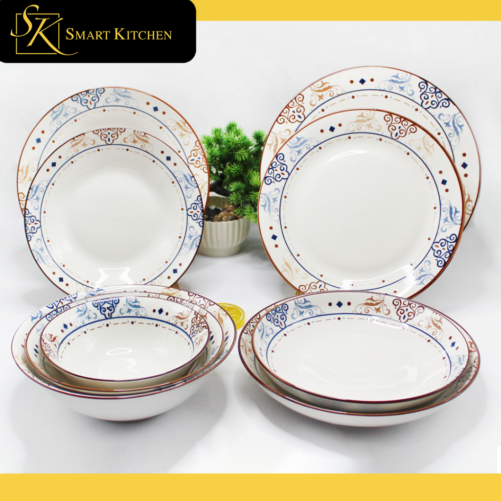 Bohemian Floral Design Porcelain Dinnerware Plates & Bowls High Quality ...
