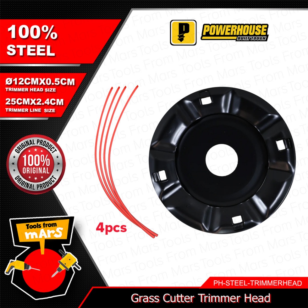 Powerhouse / Hoyoma Bush Cutter Steel Trimmer Head Grass Cutter with ...