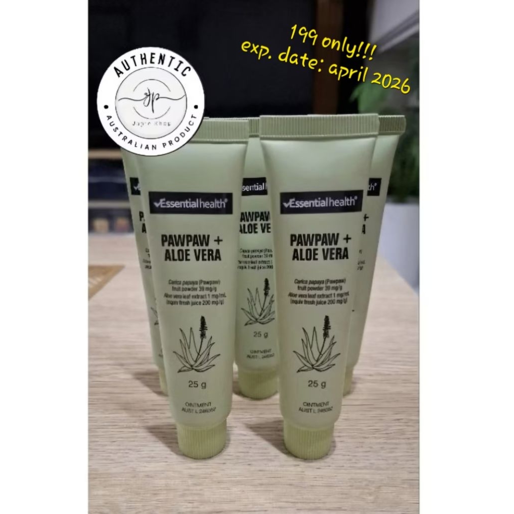 Essential Health PAWPAW + ALOE VERA OITMENT 25g | Shopee Philippines