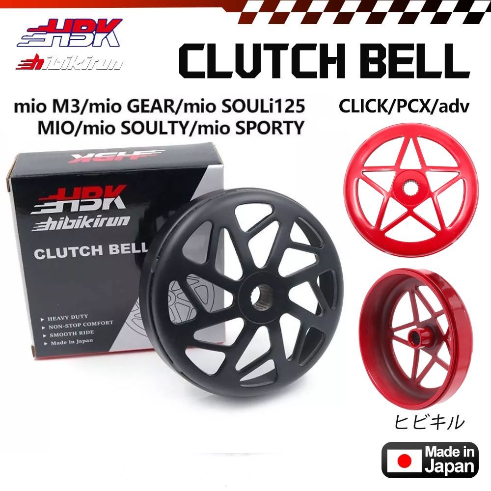 HBK Motorcycle Clutch Bell with Groove for Click 125 Mio i 125 sporty ...