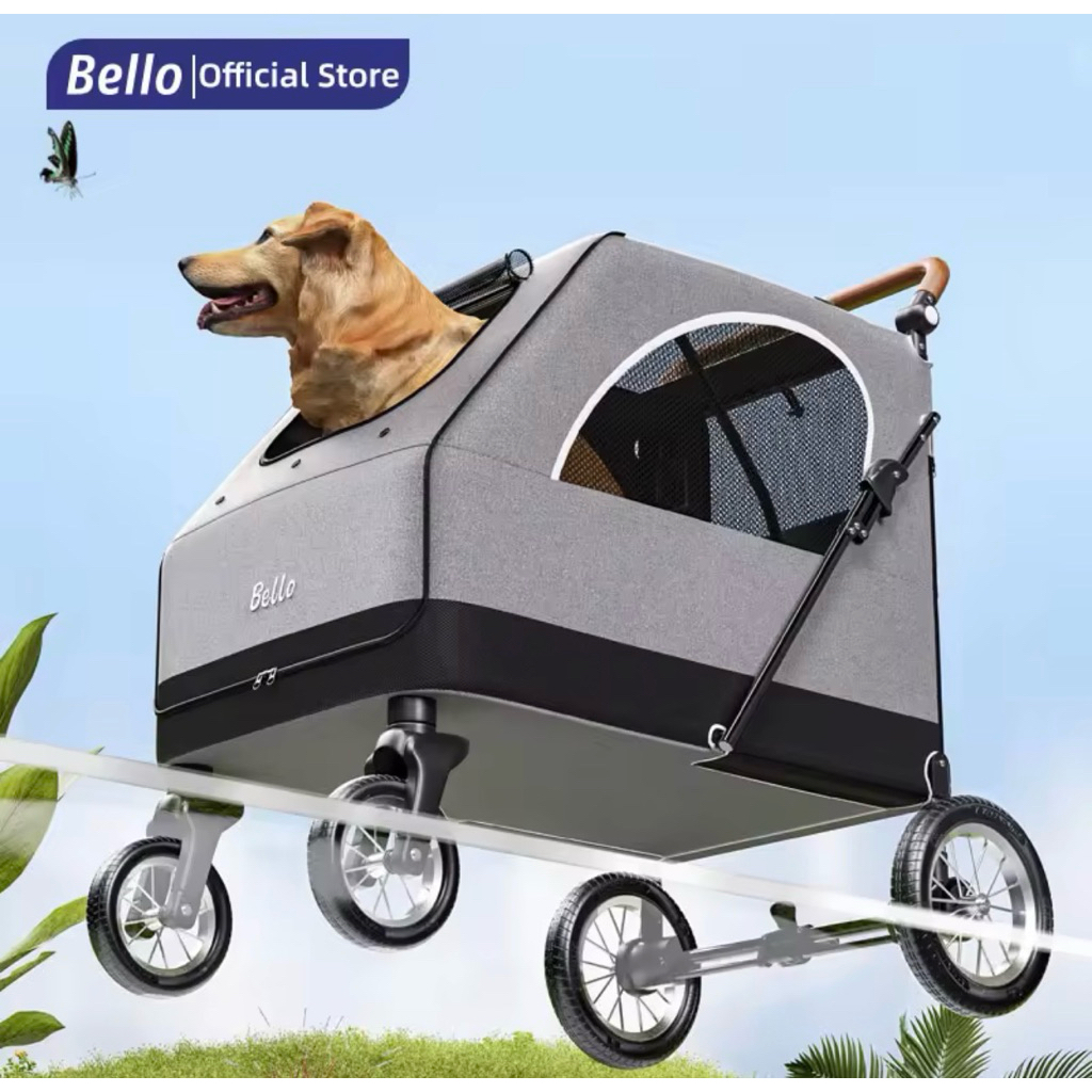 BELLO HEAVY DUTY PET STROLLER - Easy to fold(Premium Quality) | Shopee ...