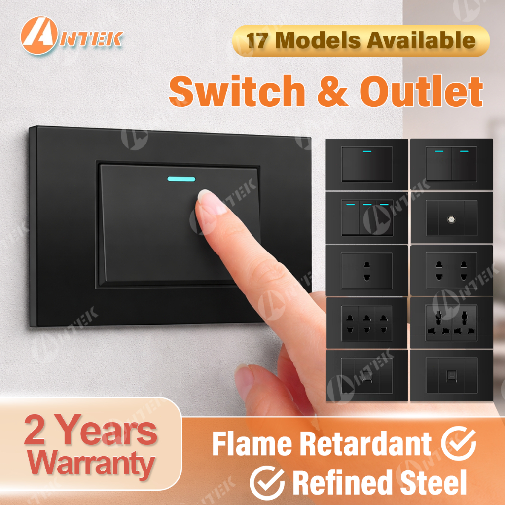 Antek Super Wide Switch Outlet Universal Socket Home Light Switch ...
