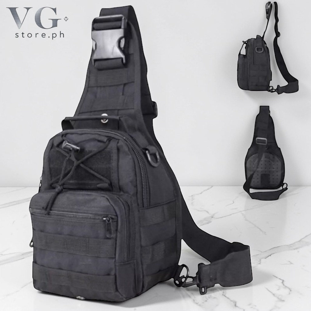 VG Upgraded Sling Bag Men Chest Bag Outdoor Crossbody Shoulder Multi ...