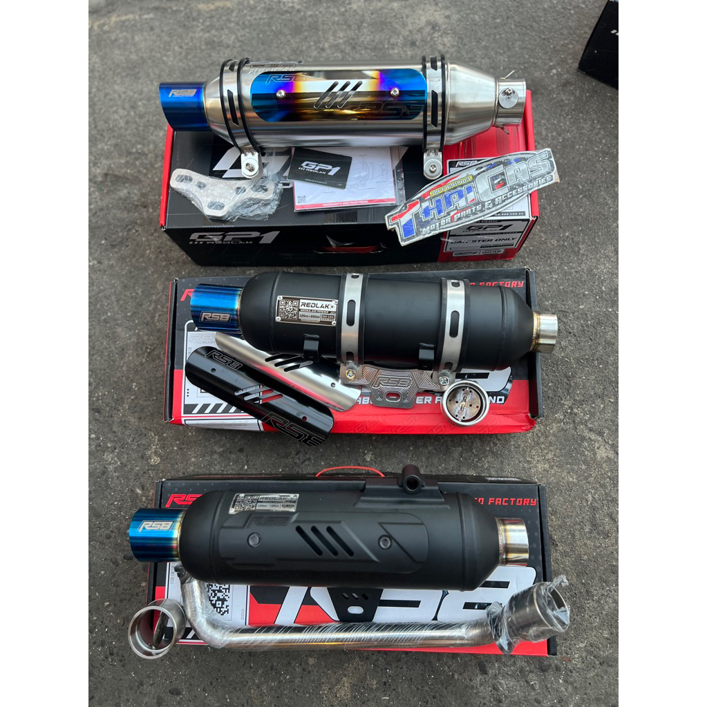 RS8 REDLAC R1 , GP1 POWERPIPE FOR NMAX/AEROX V2 ADJUSTABLE POWER AND ...