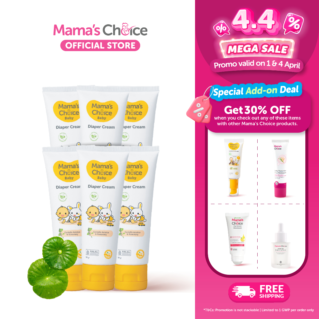 [Bundle of 6] Mama’s Choice Baby Diaper Cream | Rash Cream | Nappy Rash ...