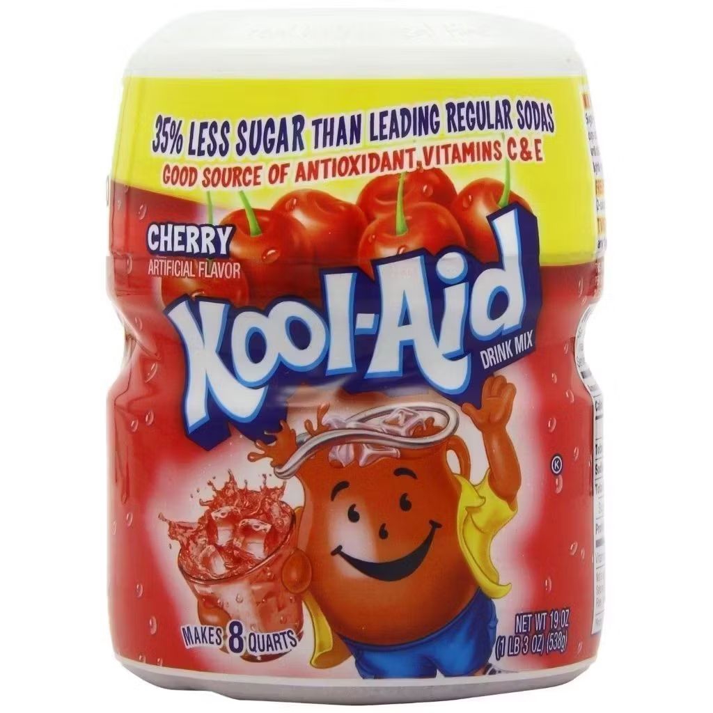 KOOL-AID CHERRY DRINK MIX 538G USA | SWEET FRUITY POWDERED BEVERAGE ...