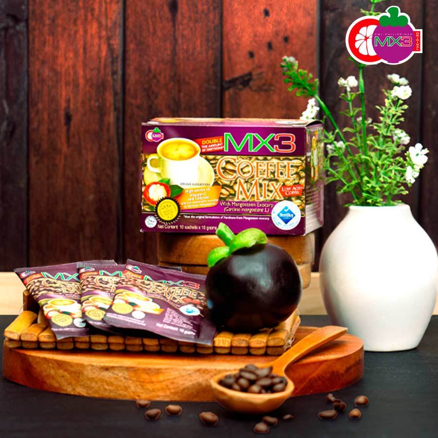 MX3 Mangosteen Coffee Mix Low Acid Healthy Coffee 10 Sachets x 10g (1BOX) | Shopee Philippines
