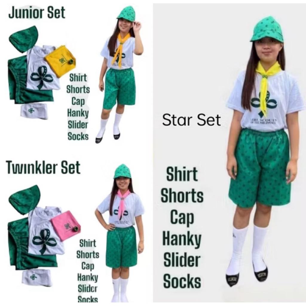 6 in 1 Type B Girls Scout School Uniform Twinkler/Star/Junior/Senior ...