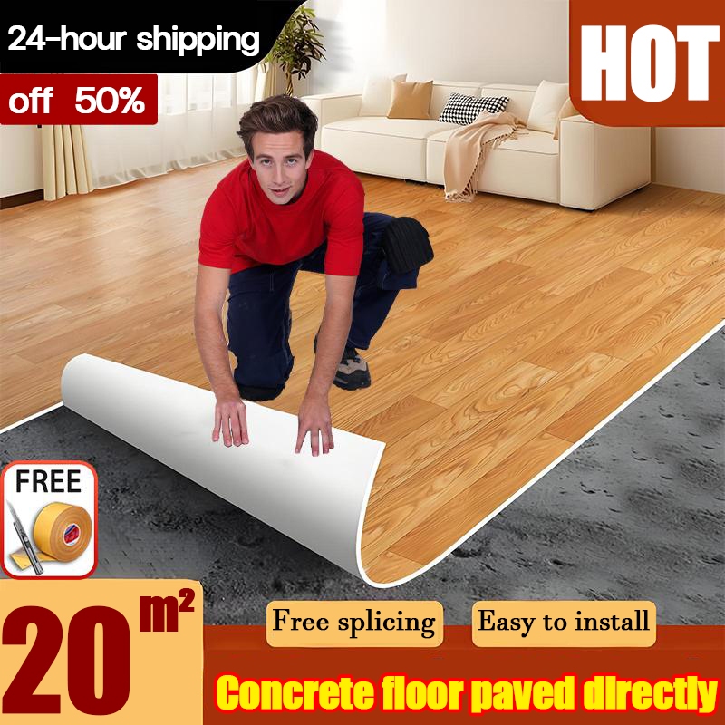 20M² Modern Style PVC Flooring Wood Design PVC Vinyl Floor Carpet ...