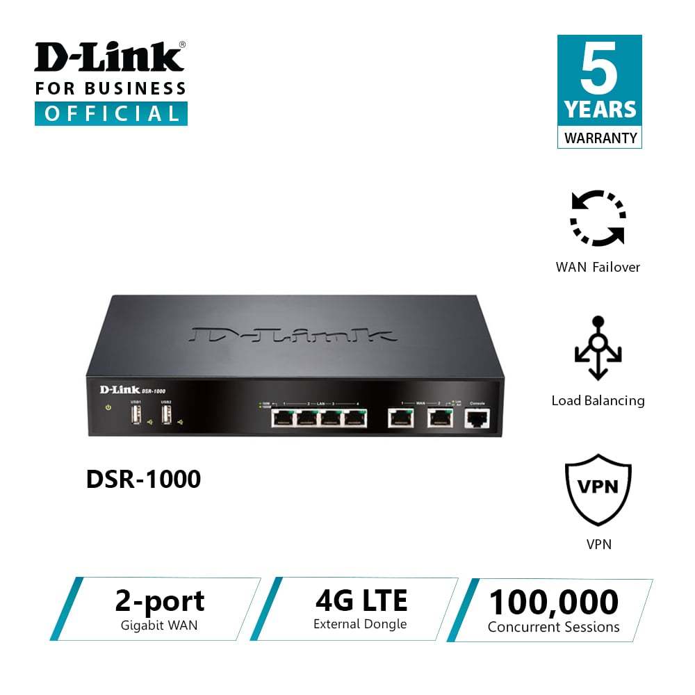 D-Link DSR-1000 Unified Services Routers | Shopee Philippines