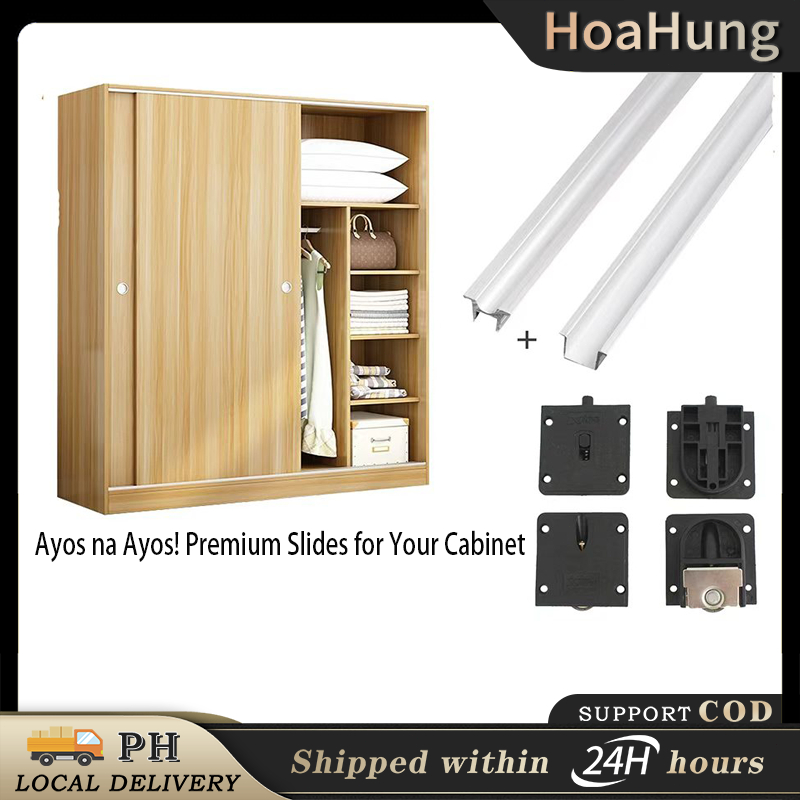 Sliding Wardrobe Roller Rail for Cabinet Door Sliding Cabinet | Shopee ...