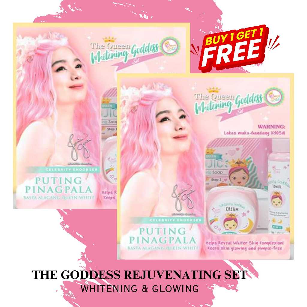 The Queen Whitening Goddess Rejuvenating Buy1 Take1 Soap, Toner, Cream ...