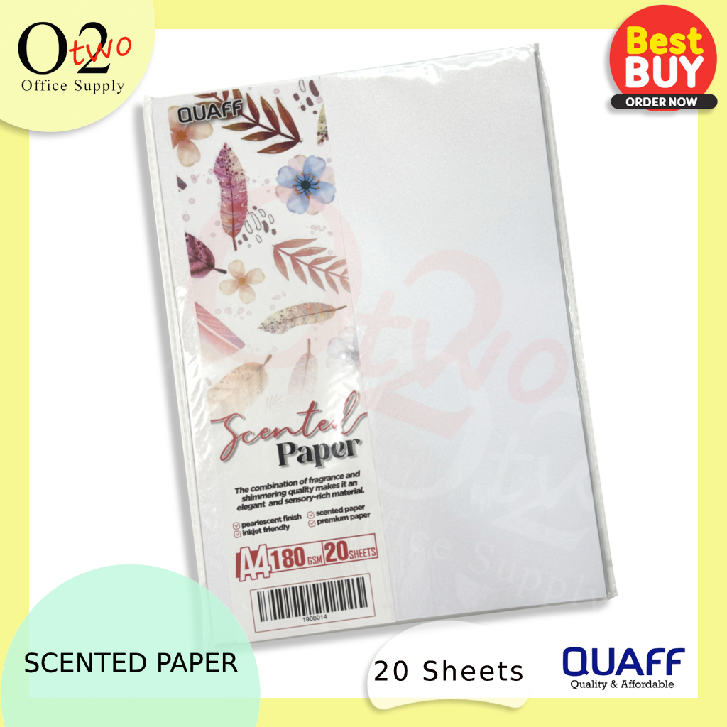QUAFF Scented Paper A4 180g (20 sheets) | Shopee Philippines