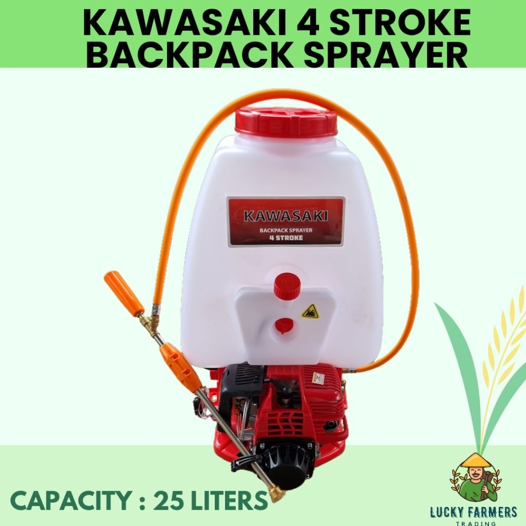 Original Kawasaki 4 Stroke Sprayer Backpack Sprayer Heavy Duty 25Liters ...