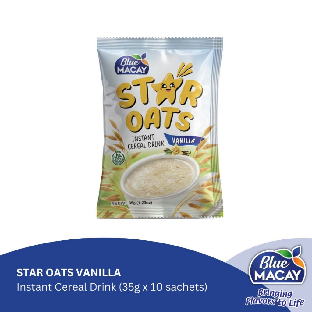 Star Oats Vanilla Instant Cereal Drink (35g x 10 sachets) | Shopee ...