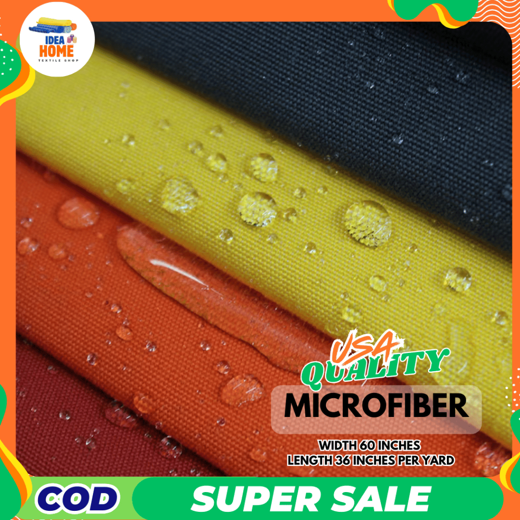 Microfiber Water Repellent Fabric USA Quality 60 inches width Sold Per ...