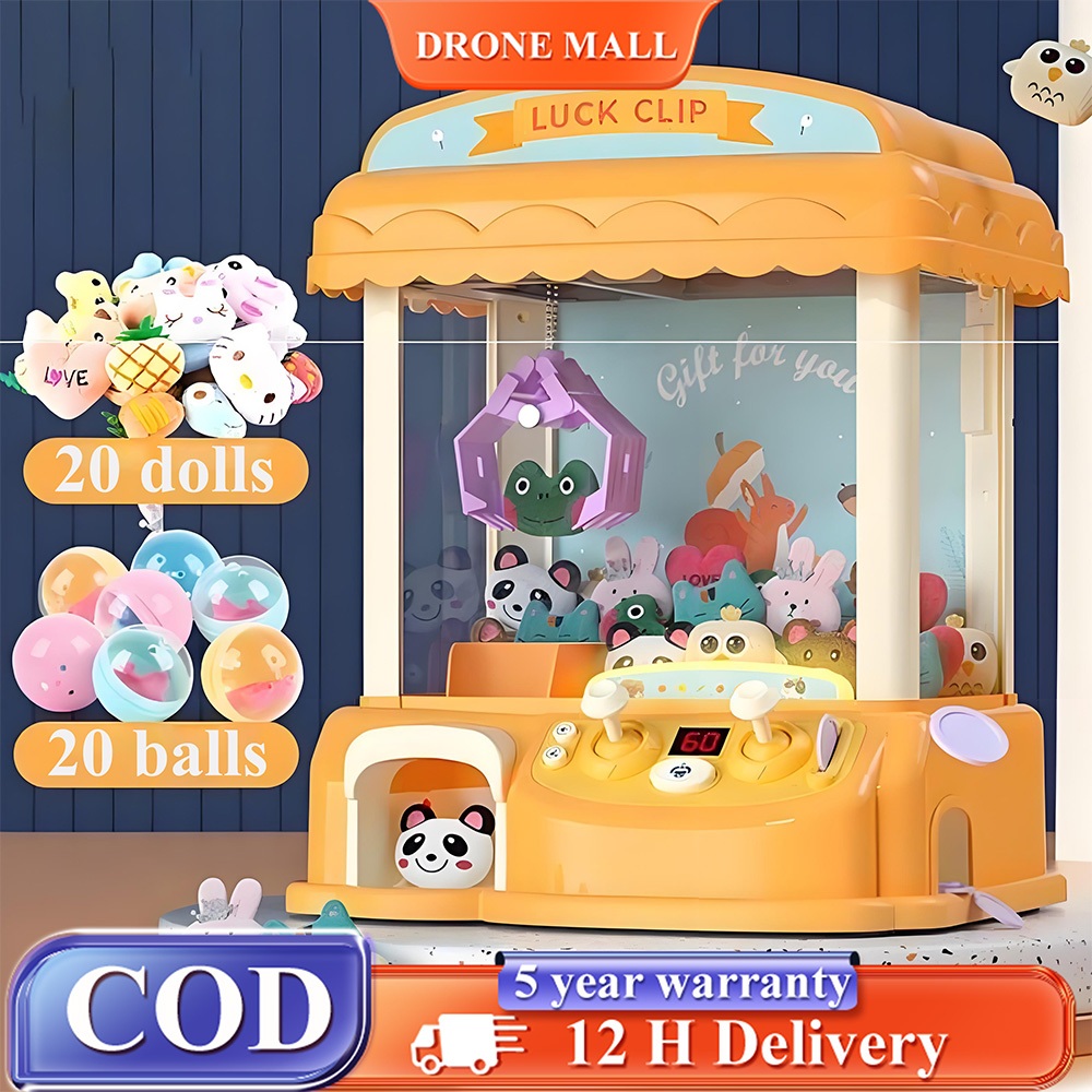 Kids Claw Machine Mini Auto Claw Machine Toy Claw Game Grabber Clamping ...