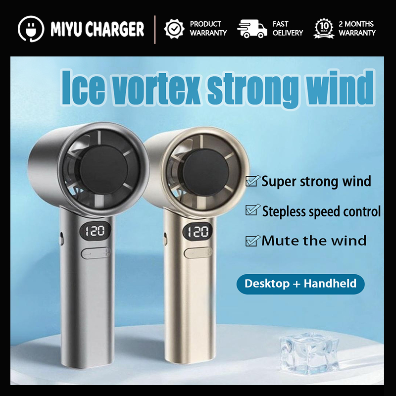 M11 New 120 Handheld High-Speed Fan Portable Turbine Stepless Speed ...