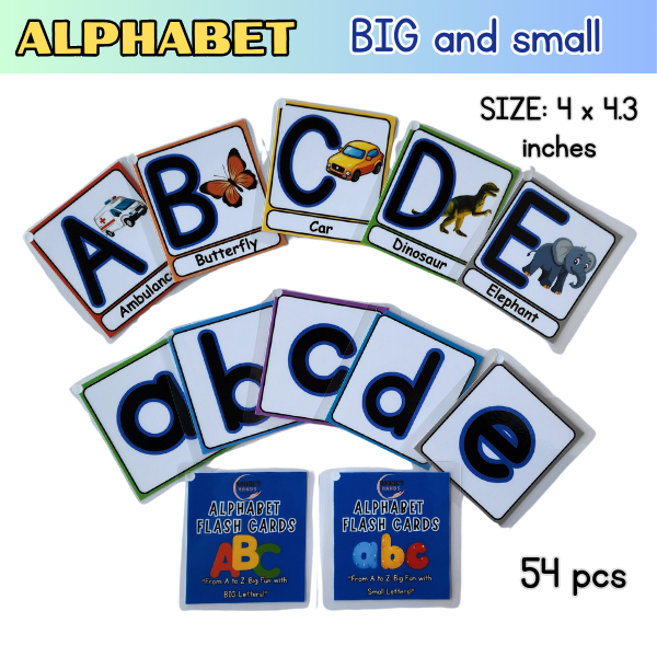 Mommy's HANDS ALPHABET ABC Big and Small Letters Laminated Tracing ...