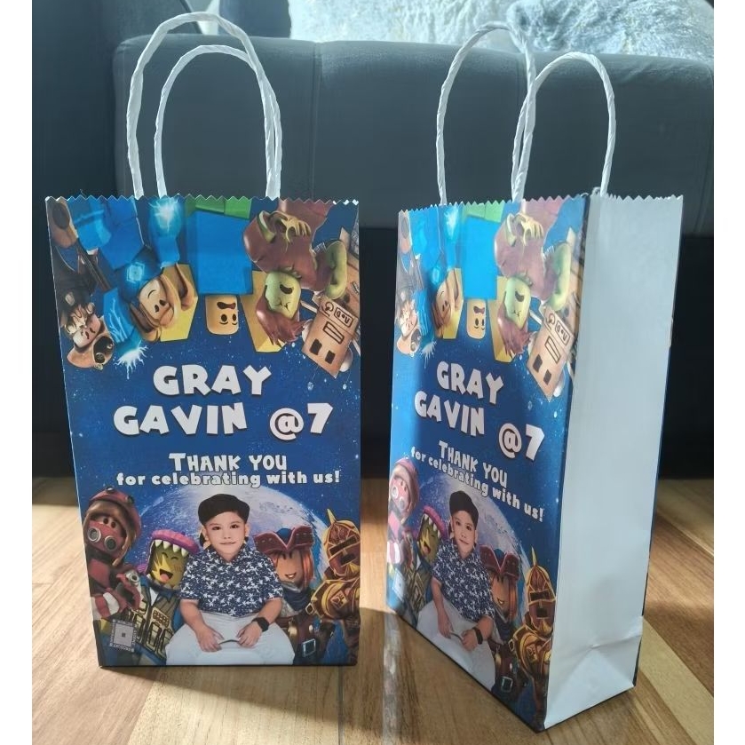 PERSONALIZE LOOT BAGS ROBLOX THEME | Shopee Philippines
