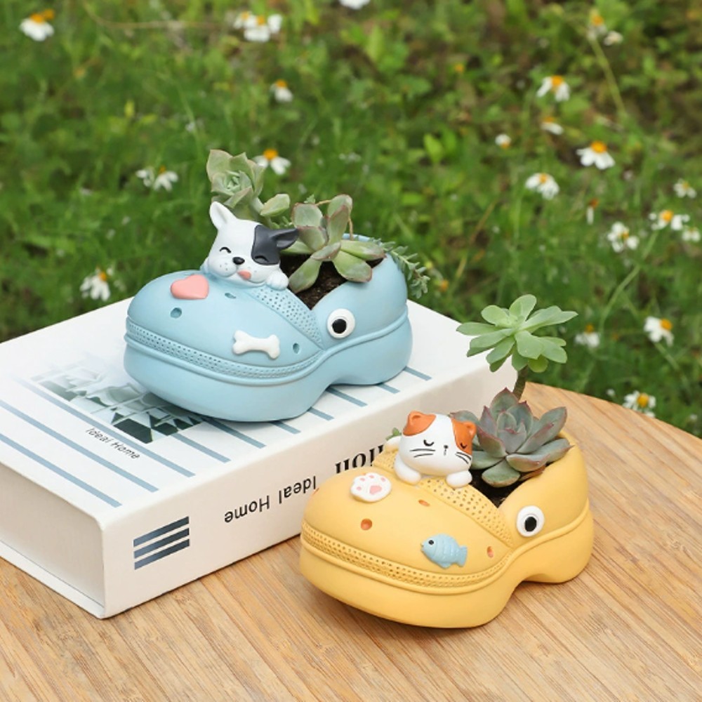 STL 1pc Animal-Themed Shoe Pot – Perfect for Holding Pens, Small Plants ...