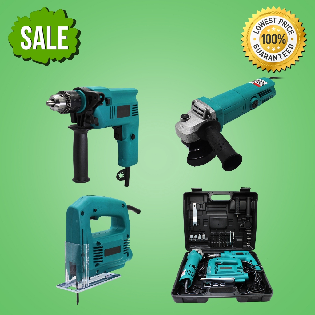 3in1 SET MK Angle Grinder and Power Jigsaw and Impact Hammer Drill ...